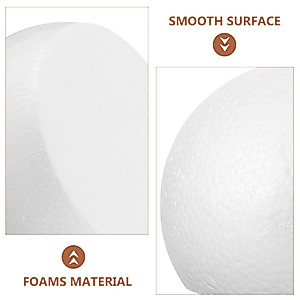 HEMOTON Foam Cake Dummies Spherical Cake Mold Half Sphere Cake Practice Cake Practice Model Rotating Cake Stand Cake Form Wedding Foam To Rotate Party Supplies Balls