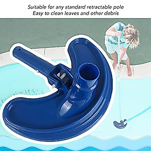 RvSky Garden kit Pool Vacuum Head Strong ABS Quick Connection Half Moon Easy Assembly Manual Pool Vacuum for Swimming Pool Cleaning