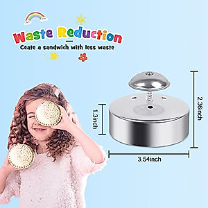 FENDIC Sandwich Cutter and Sealer for Kids, 3-1/2 Inch Stainless Steel Round Sandwich Cutter, Uncrustables Sandwich Maker, Cut and Seal Sandwich Cutter for Making Sandwiches, Hamburgers, Pie