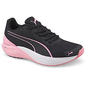 PUMA Women's Feline Lace Up Sneaker Black/Pink 7 Medium US
