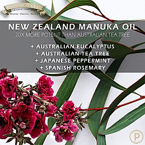 BALM OF GILEAD Tea Tree Balm - 2 fl oz Foot Cream with Tea Tree and Manuka Oil - Intensive Moisture for Itchy Feet, Eczema, Rashes & Dry Skin - Pure Balm That Softens Skin Irritations