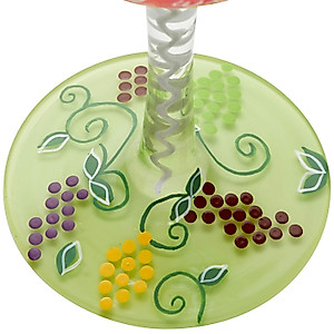 Enesco Designs by Lolita Love You're with Artisan Wine Glass, 1 Count (Pack of 1), Multicolor