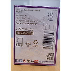 Hyleys 14 Day Weight Loss Tea - 42 Tea Bags (1 Pack), Detox Tea for Cleanse (100% Natural, Sugar Free, Gluten Free and Non-GMO)