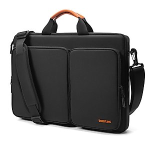 tomtoc 360 Protective Laptop Shoulder Bag for 15 Inch New MacBook Air M3/A3114 M2/A2941 2024-2023, 15 Inch Microsoft Surface Laptop 6/5, Water-Resistant Accessory Case for MacBook Pro A1990 A1707