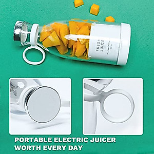 Personal Portable USB Rechargeable Electric Mini Fresh Juice, Blender, Smoothie Maker (Yellow)