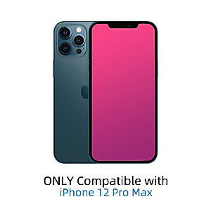 EGKimBa Privacy Screen Protector compatible with iPhone 12 Pro Max, 6.7 inch Gradient Colorful Electroplated Anti-Spy Anti-Blue Light Easy Installation Tempered Glass