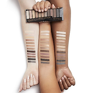 Rimmel London Magnif'Eyes Eyeshadow Palette, 12 Shades, Blendable Formula, Versatile, 001, Nude, 0.5oz