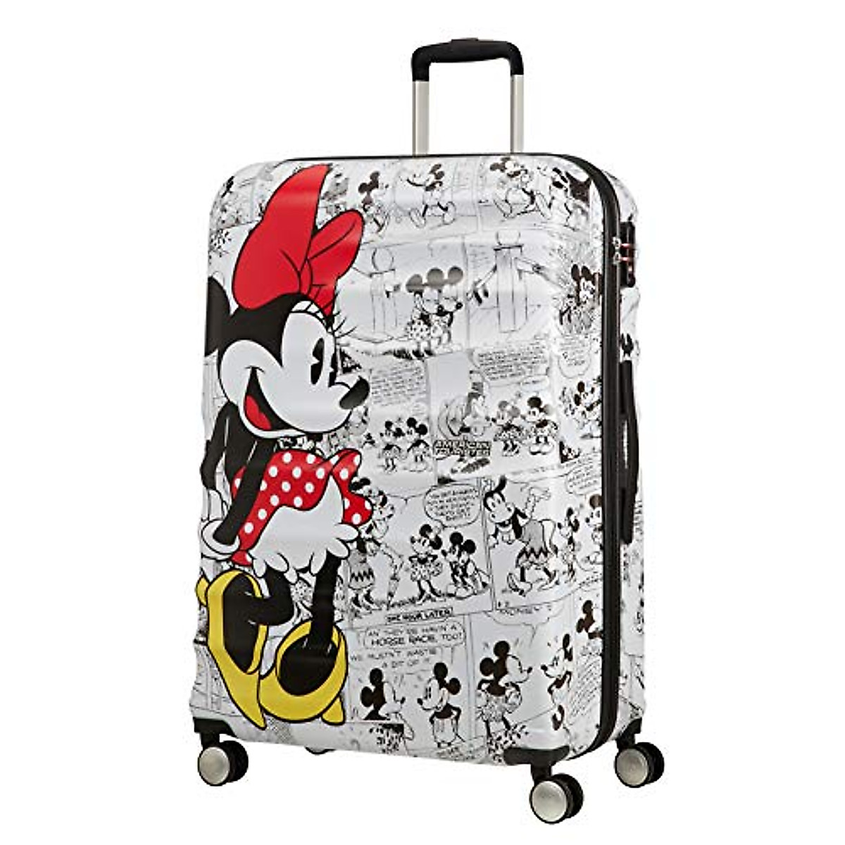 American Tourister Spinner L (77 cm-96 L), White (Minnie Comics White)