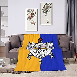 Sigma Gamma Rho Blanket Flannel Throw Ultra Soft Micro Blanket 50inchx40inch, Black