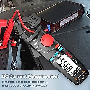 ACM92 Mini Clamp Meter AC DC Current 100 Amp Auto Range Digital Multimeter Frequency Tester Non-Contact Voltage Detection