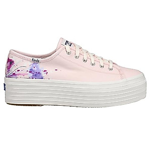 Keds Triple Up Canvas, Sneaker Womens, Light Pink, 7 Medium