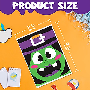 JOYIN 72 Pcs Halloween Bags, Plastic Goodie Bags in 6 Designs for Halloween Candy Trick or Treating Party Favors, Halloween Trick-or-Treat Snacks Party Supplies Classroom Prizes