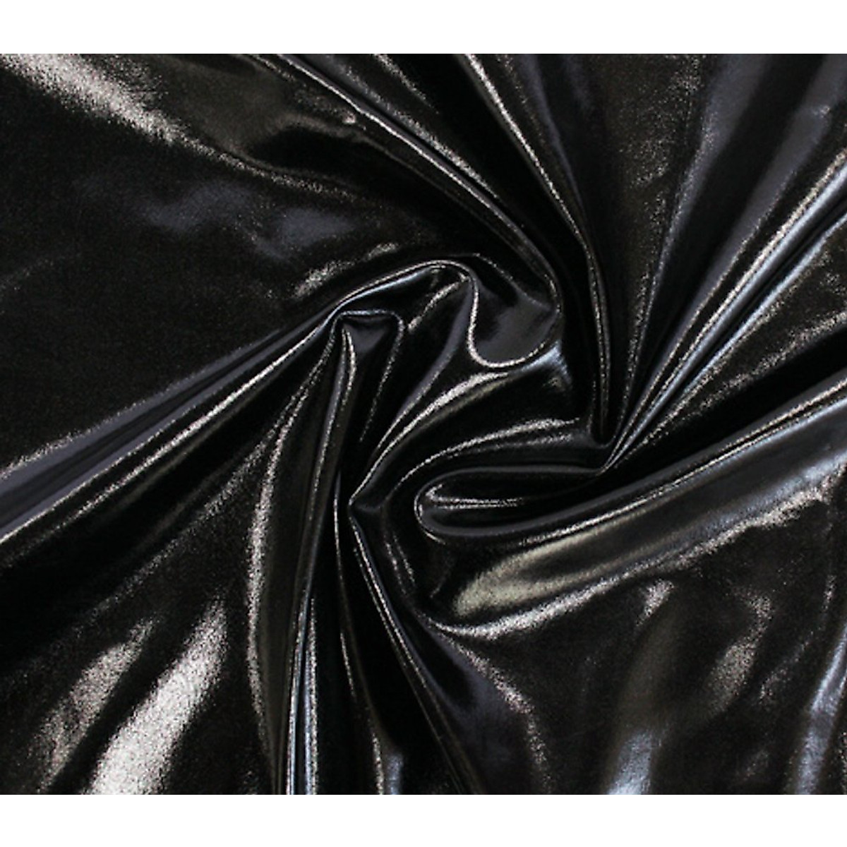 Spandex Fabric Metallic Black / 60" Wide/Sold by The Yard
