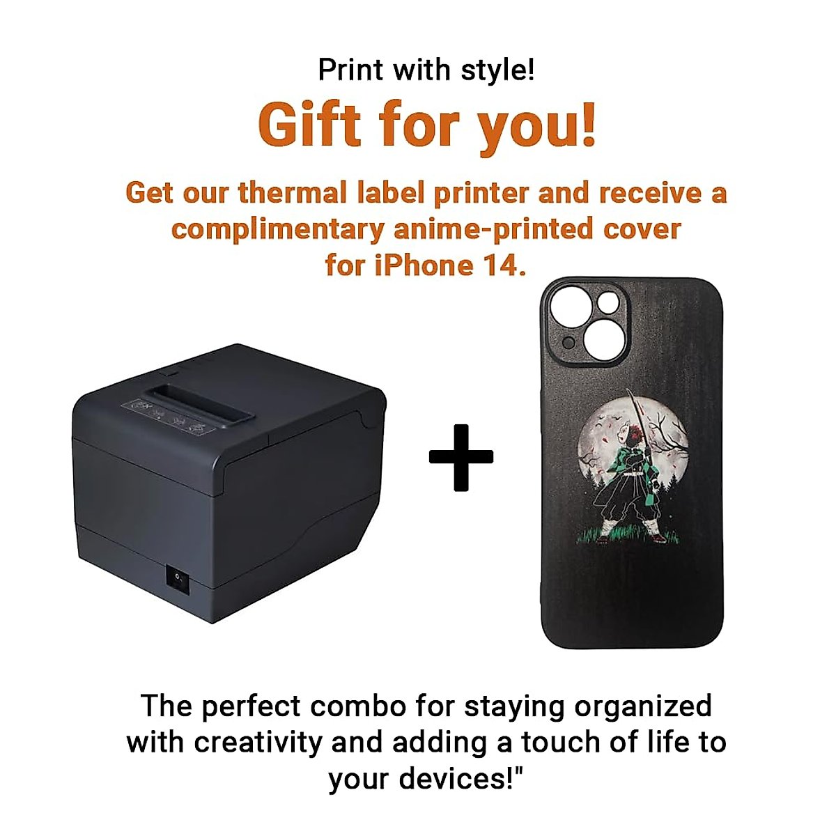 ZY808 Receipt Printer - 80mm POS Thermal Printer with WiFi USB LAN Connection, Support iOS, MAC, iPhone, Android, PC and Support Ebay, Amazon, Shopify, Etsy, USPS Integration.