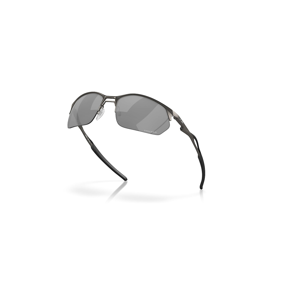 Oakley Men's OO4145 Wire Tap 2.0 Rectangular Sunglasses, Matte Gunmetal/Prizm Black, 60 mm
