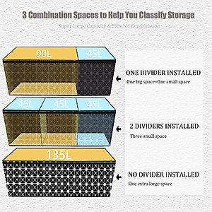 Vilucks Large Toy Box Chest, Collapsible Toy Storage Bins with Lids, Foldable Toys Storage Boxes Bins Baskets for Kids, Boys, Girls, Nursery Room, Playroom, Closet, (Grid)