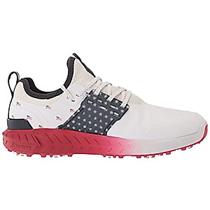 PUMA Golf Men's Ignite Articulate Volition Golf Shoe, Puma White-Puma Silver-Ski Patrol, 10.5