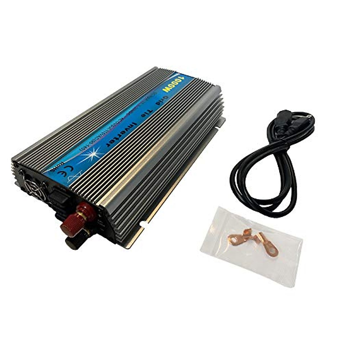 KRXNY 1000W Grid Tie Inverter Pure Sine Wave Stackable MPPT Solar Power 10.8-30V DC Input 110V AC Output for 18V Solar Panel