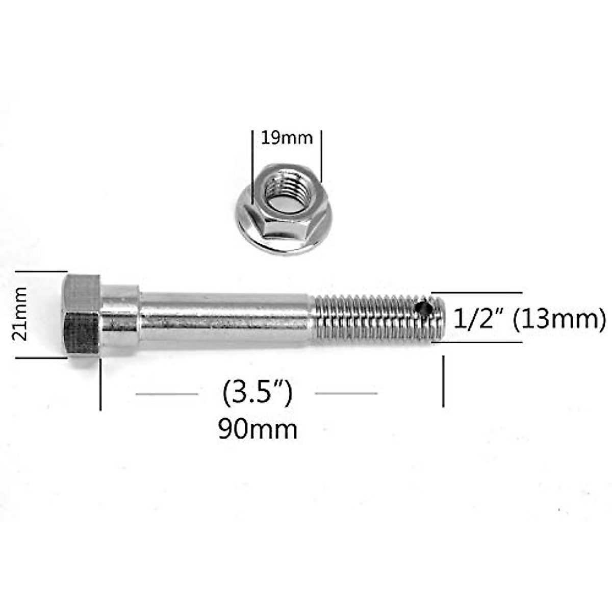 LFPartS 100% Stainless Steel Hitch Anti-Rattle No Wobble Pin Bolt Keeper Grip Clip Kit Fits 2" Receiver