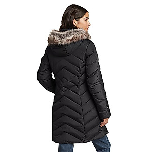 Eddie Bauer Women's Crystal Ridge Down Parka, Black, Medium