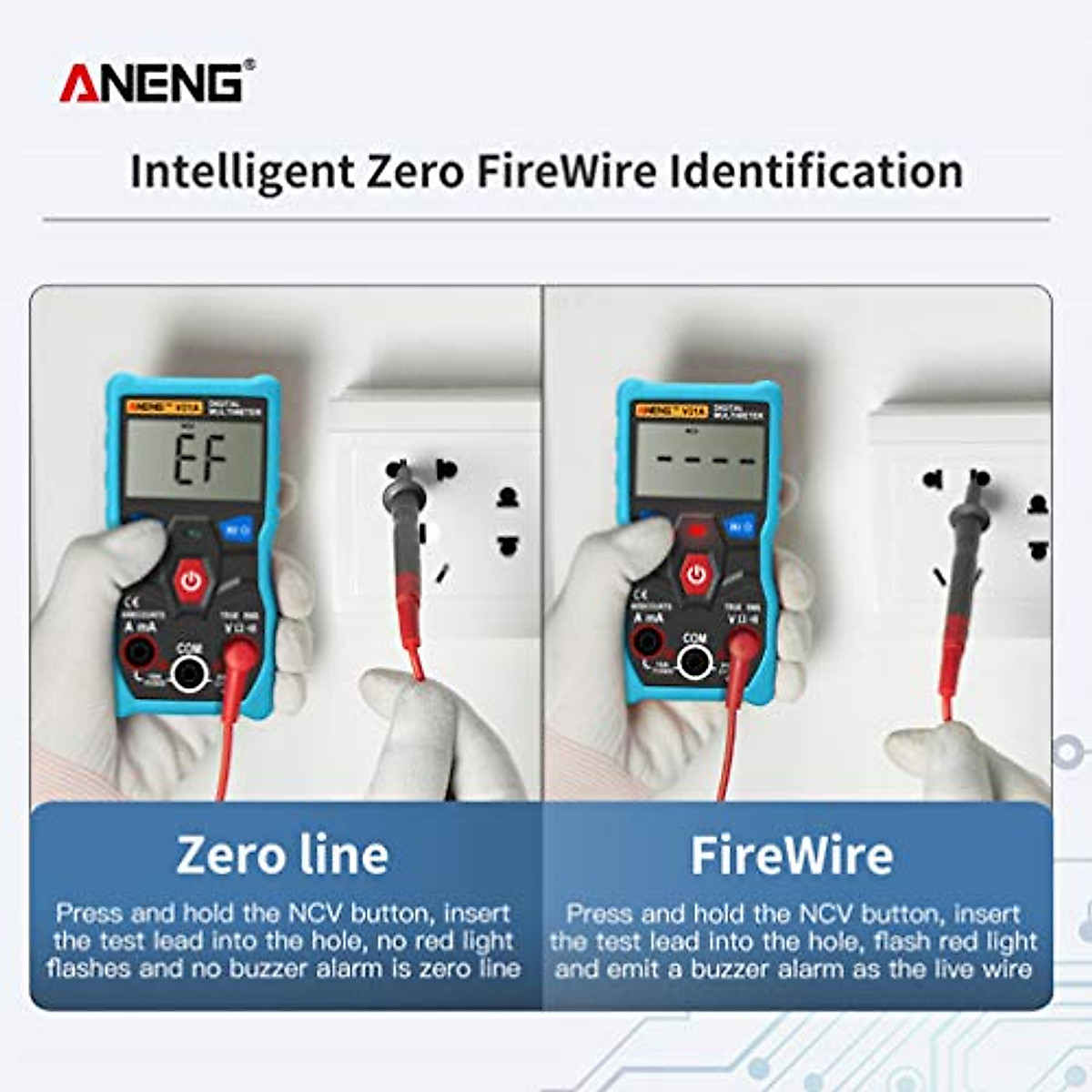 TEHAUX 1pc Digital Multimeter Dc Measuring Instrument Electronic Component Household