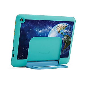 Amazon Kid-Friendly Case for Fire HD 8 tablet (Only compatible with 12th generation tablet, 2022 release), Hello Teal
