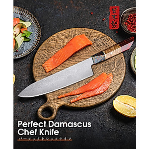 Huusk Japan Knife 8.27 Inch Razor Sharp Kitchen Knives Bundle with Boning Knife for Meat Cutting