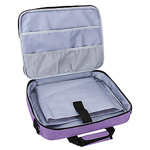 LUXJA Carrying Bag for A4 Light Pad and Diamond Painting Tools, Protective Case for Diamond Painting Light Box and Accessories (Fits for A4 Light Pad), Purple (Bag Only)