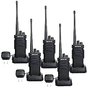 Retevis RT29 New Version,High Power Walkie Talkies Long Range,IP67 Waterproof,3200mAh,Emergency Alarm,Durability,Military Grade Two Way Radio (5 Pack)