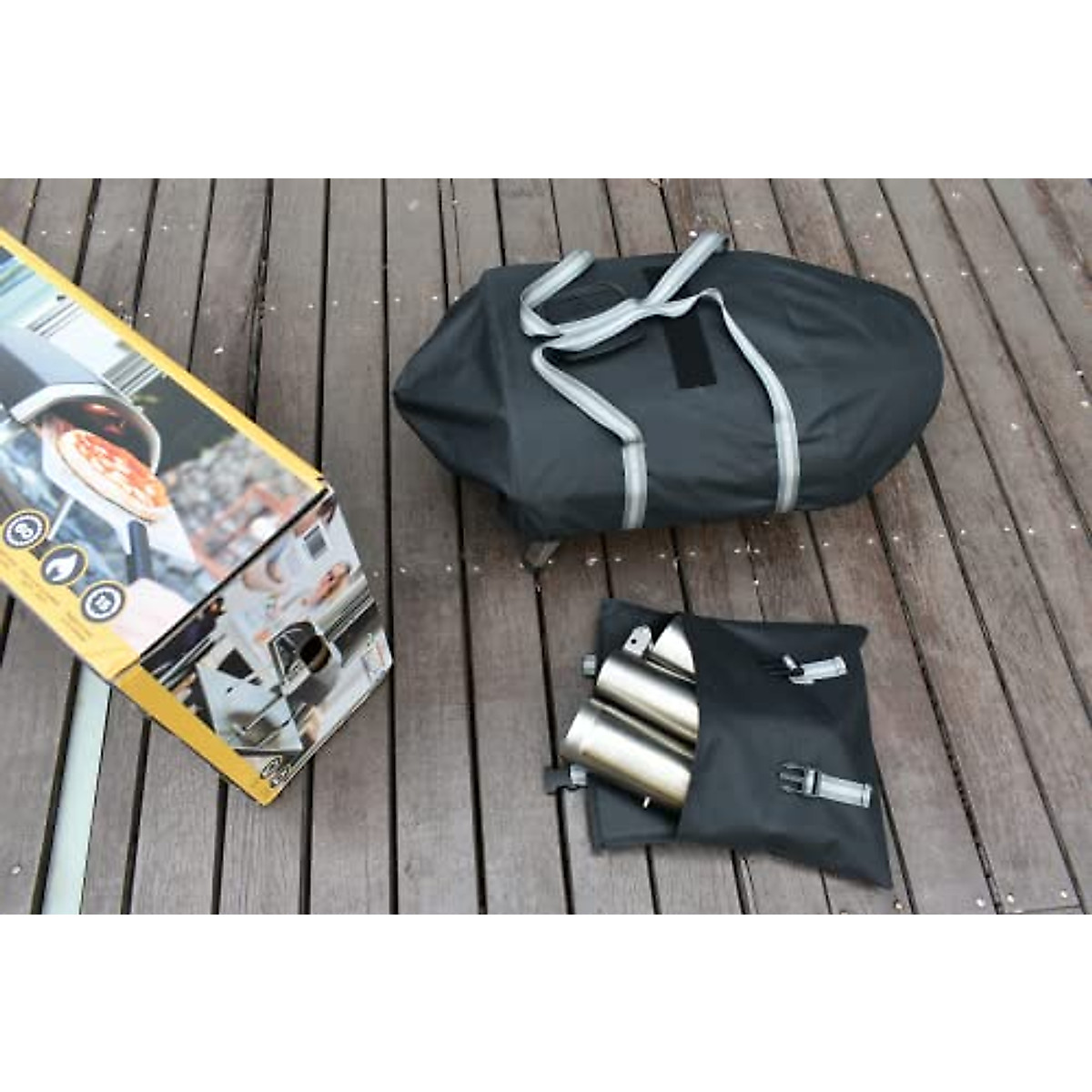 Pizza Oven Cover for Ooni Fyra 12 Pizza Oven - Heavy Duty Waterproof 600D Oxford Fabric Outdoor Portable Pizza Oven Carry Cover Accessories