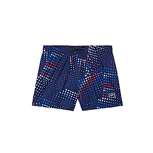 Speedo Men's Standard Swim Trunk Short Length Redondo Printed, Starry Navy, Large