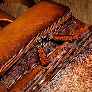 SMLZV Women's Backpack Purse, Retro Shoulder Bag Satchel Handbags, Travel Bags Daypacks Bookbag for Work, Travel, School (Color : Brown)