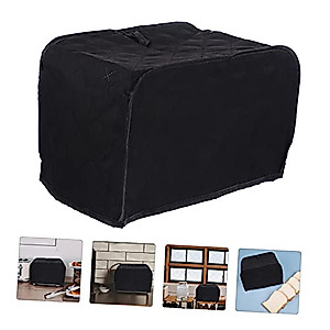 KICHOUSE Bread Machine Dust Cover Oven Microwave Combo Oven Protector Air Fryer Toaster Air Fryer Cover Toaster Protector Kitchen Protection Cover Bread Machine Sleeve Home Supply Black