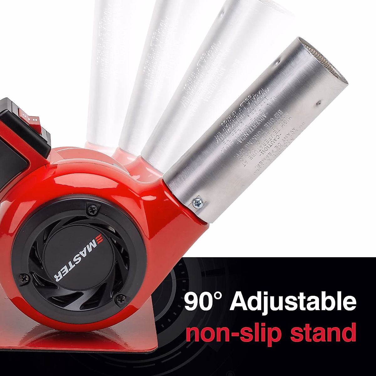 Master Appliance HG-301D Industrial Heat Gun, Quick Change Plug-In Heating Element, 800° F, 120V, 1440W, 12 Amps, Assembled In USA