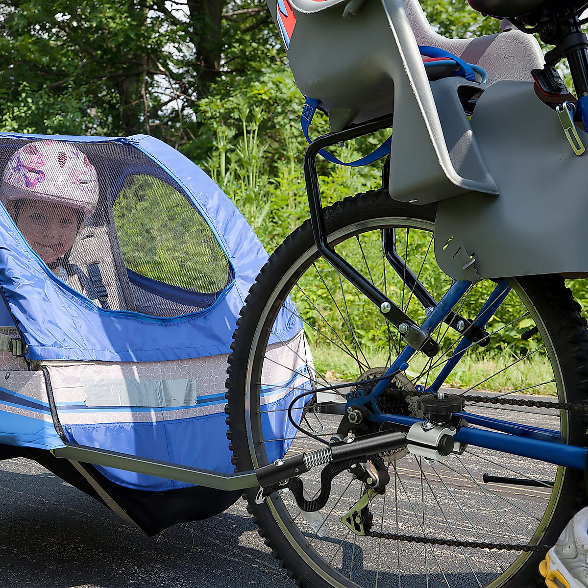 Bike Trailer Hitch Quick Release Bike Trailer Coupler Adapter Attachment Steel Linker Connector for Pet Cargo Bike Trailer