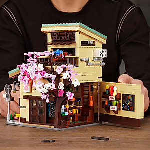 MISINI Japanese Kitty`s Grocery Building Block Building Set, 921/pcs MOC CADA C66015W Street View Series House, Modular House Building Block Model Set for Teenagers and Adults