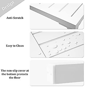 VredHom Outdoor Aluminum Side Table, Patio End Table Small Square Coffee Table for Backyard,Pool, Indoor, Easy Maintenance & Weather Resistant,White