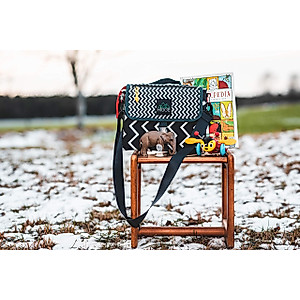 Higge Large Portable Baby Diaper Changing Pad Station, Diaper Clutch for Moms and Dads - Great for Toddlers, Babies and Newborns - Simple Scandinavian Design with Padded Mat, and Storage.