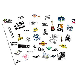 Tervis The Office Smorgasbord Made in USA Double Walled Insulated Tumbler Travel Cup Keeps Drinks Cold & Hot, 24oz, Classic