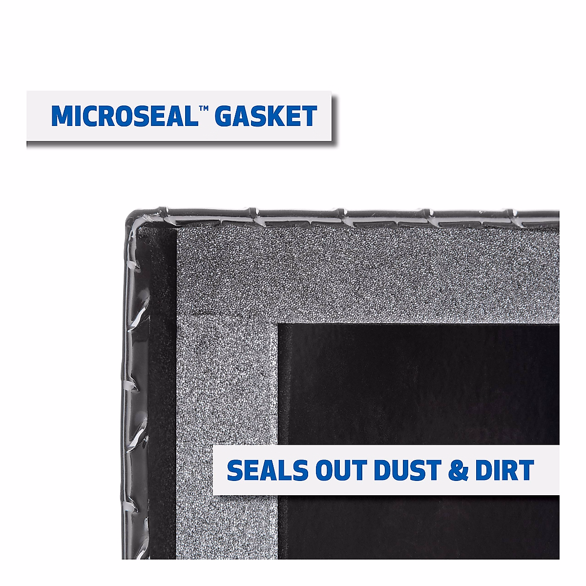 UWS TBSD-69-LP-BLK Black Single Lid Low Profile Deep Aluminum Toolbox with Beveled Insulated Lid