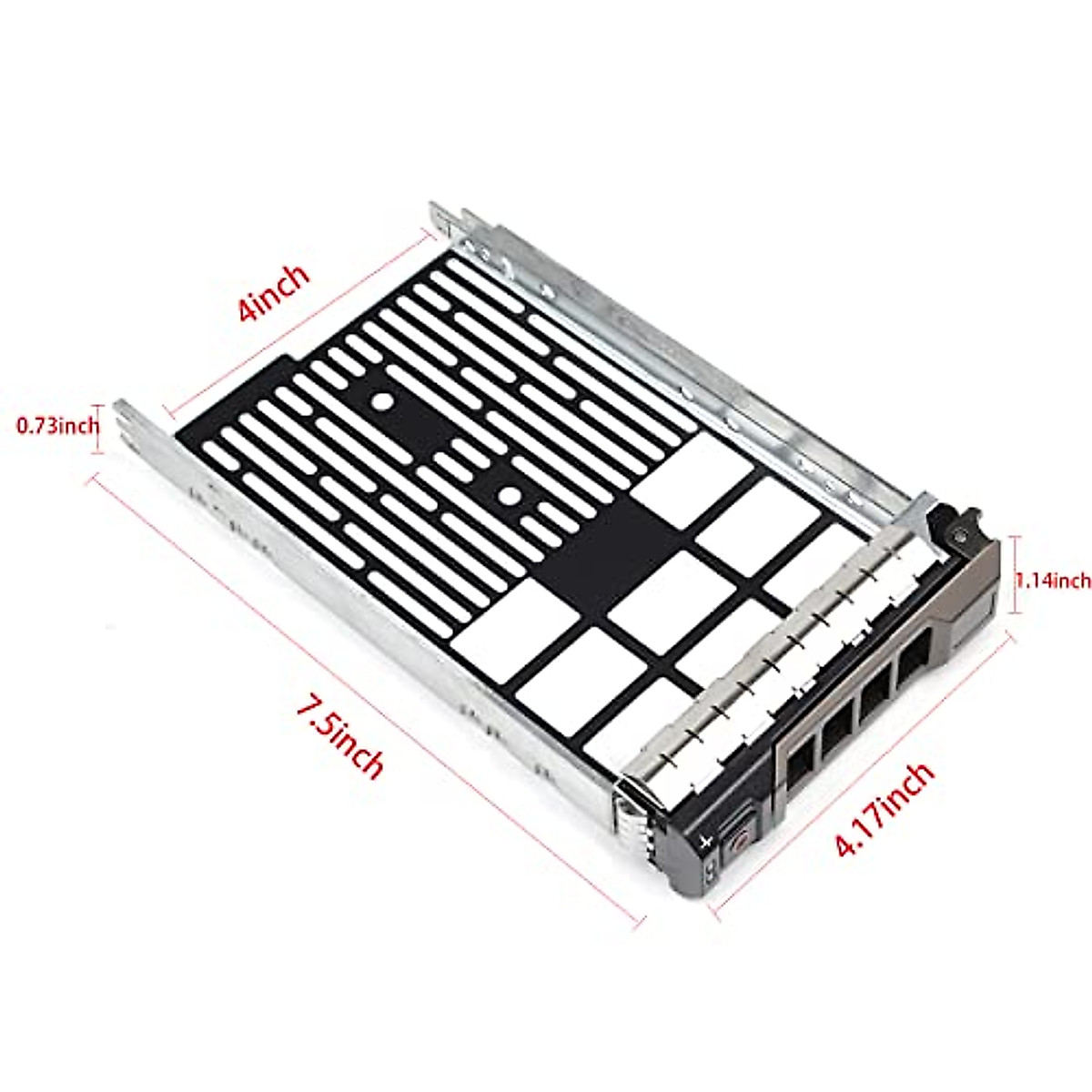 3.5" F238F SAS SATA SATAu Hard Drive Caddy Tray, Compatible with DELL PowerEdge R710 R610 R515 R510 R415 R410 R320 R310 T710 T610 Part Number: 0F238F F238F X968D 0X968D G302D 0G302D