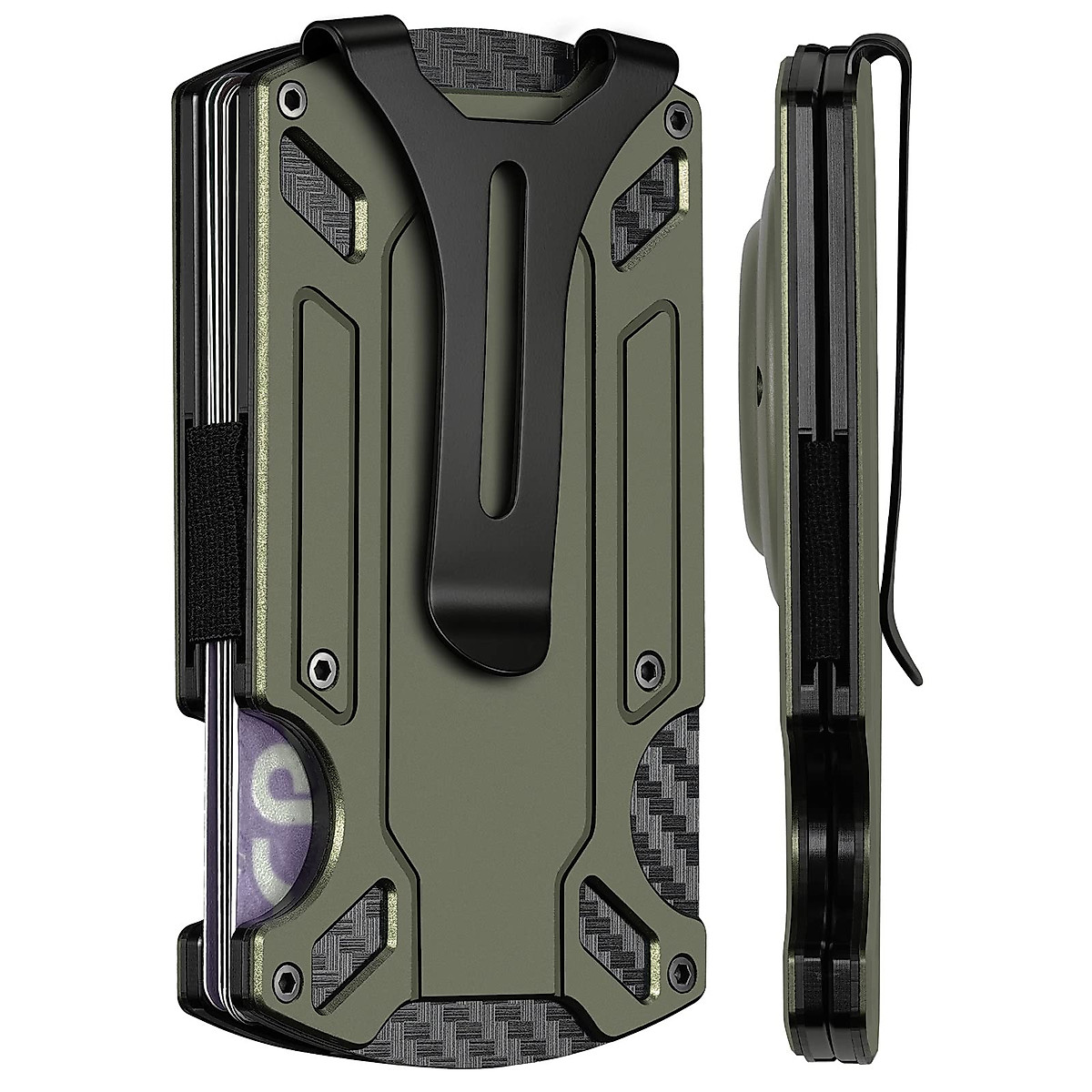 furid Apple Airtag Wallet Men: Air Tag Wallet, Wallet with Airtag Holder, Minimalist Slim Wallet with Money Clip