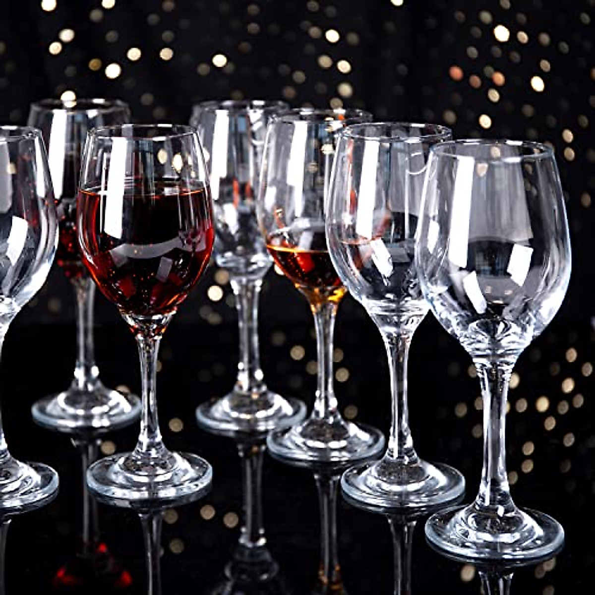 SUNNOW Vastto 10 Ounce Classic Crystal Wine Glass,for Home Dinning, Bar and Party,Set of 12