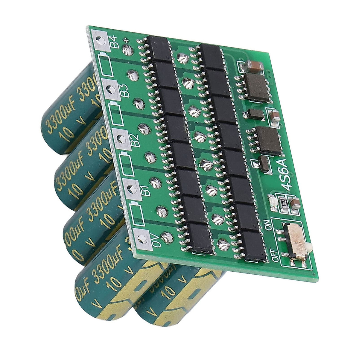Hilitand Battery Active Balancer Board 4 Series 6A Capacitive Active Equalization Board Energy Transfer Board