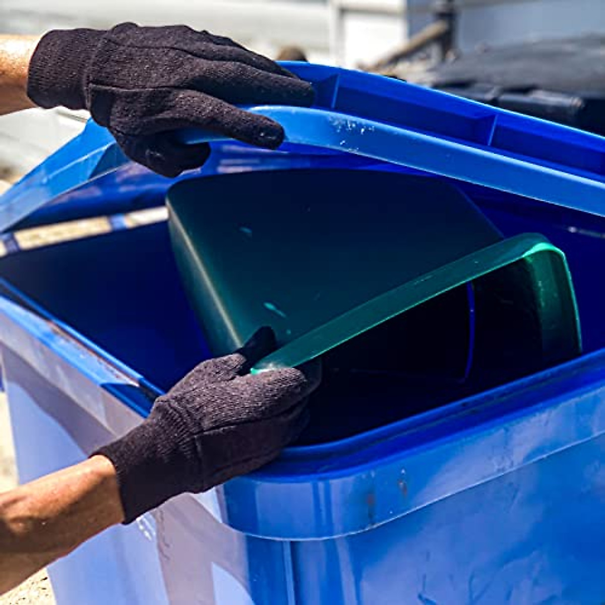 Wells Lamont Versatile Work Gloves | Lightweight, Durable, Comfortable Jersey | Basic, Large (506LZ) , Black, 12-Pair Bulk Pack