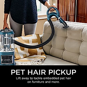 Shark ZU503AMZ Navigator Lift-Away Upright Vacuum with Self-Cleaning Brushroll, HEPA Filter, Swivel Steering, Upholstery Tool & Pet Crevice Tool, Perfect for Pets & Multi-Surface Cleaning, Teal