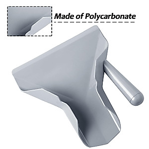 Bonsicoky Polycarbonate French Fry Popcorn Scoop, Quick Fill Tool for Food Bags & Boxes, Multipurpose Utility Scooper for Bagger French Fries, Snacks, Desserts, Ice, Dry Goods(Right Handle)