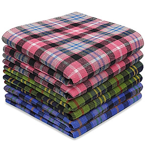 Zenssia Handkerchiefs Mens 100% Cotton Soft 6 Piece Gift Set