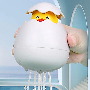 Baby Bath Toy, Dinosaur Hatching Egg Squirting Rain Cloud Bathtub Water Toy with Hidden Dinosaur, Surprise Toy for Filling Easter Eggs, Pool Floating Toy for Toddlers Boy Girl Birthday Christmas