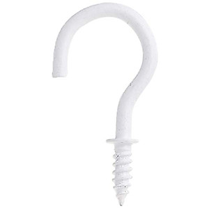 Liberty160378 7/8" Alloy Steel Cup Hooks (Pack of 36), White